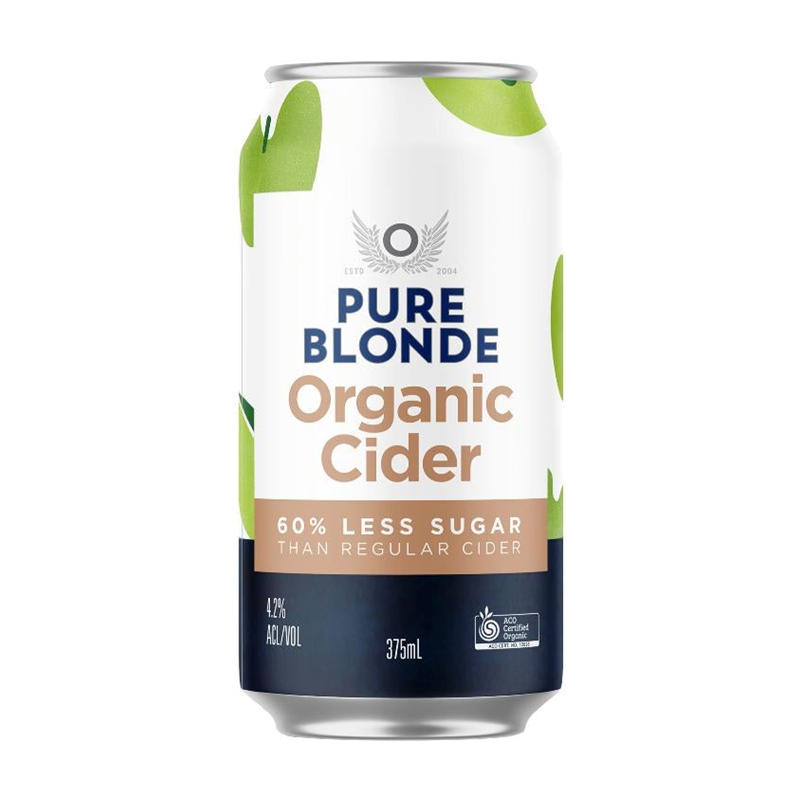 Pure Blonde - Organic Cider 375ml Can – Drink FAB